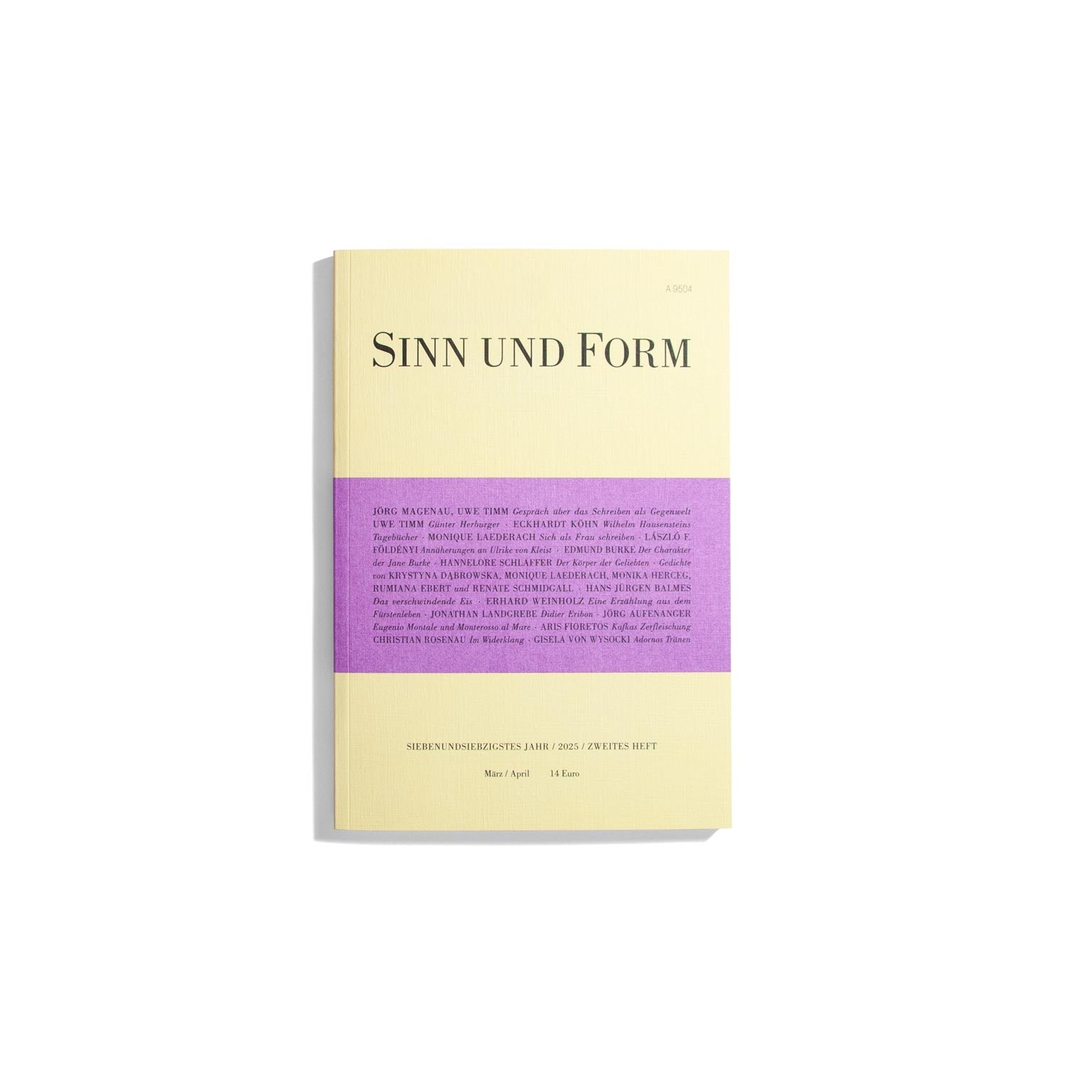 Sinn und Form Mar./Apr. 2025 – do you read me?!