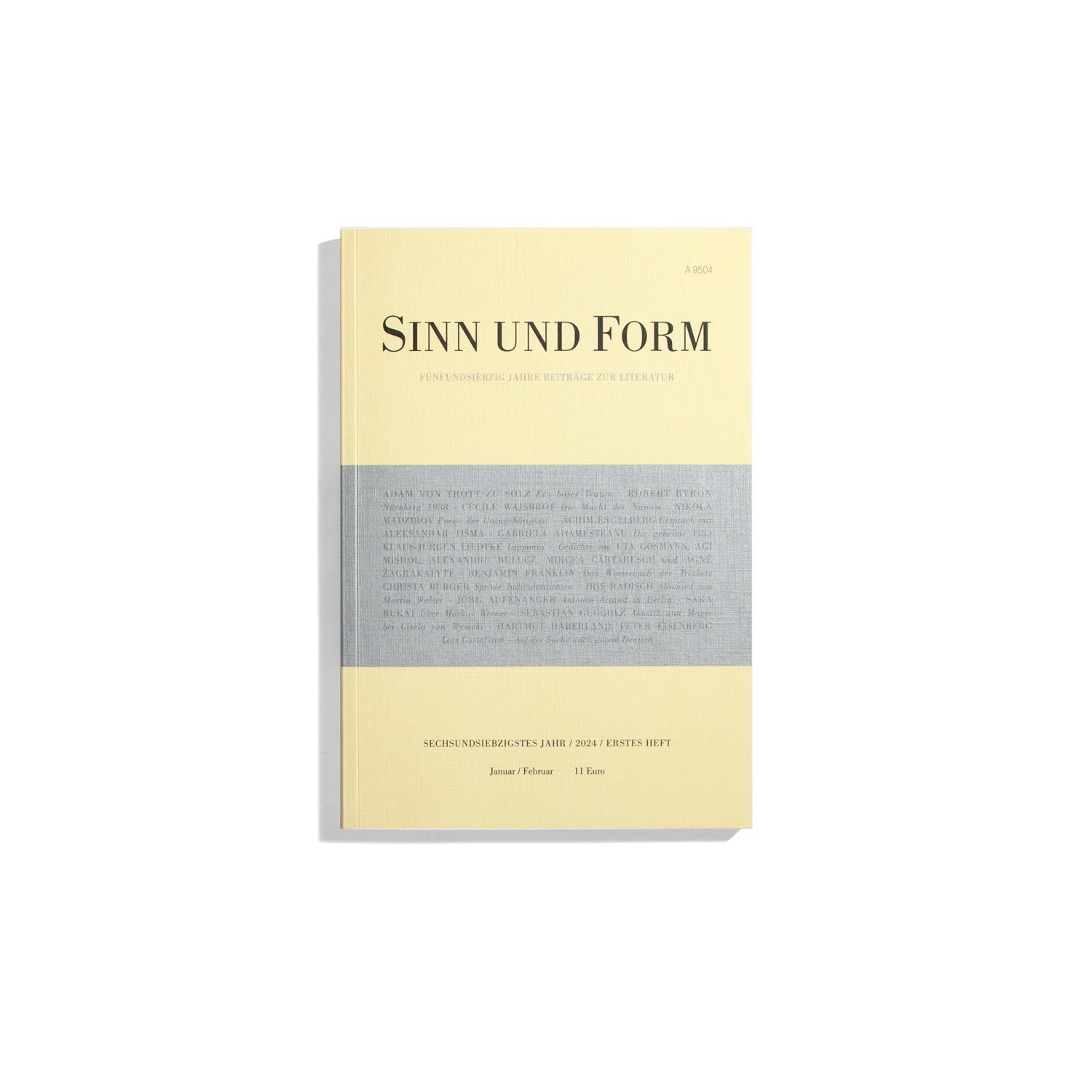Sinn und Form #1 2024 – do you read me?!