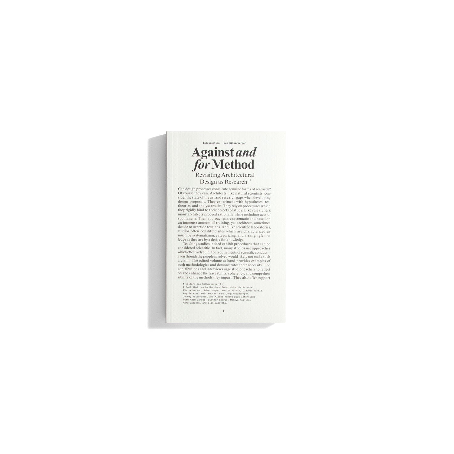 Against and for Method – do you read me?!